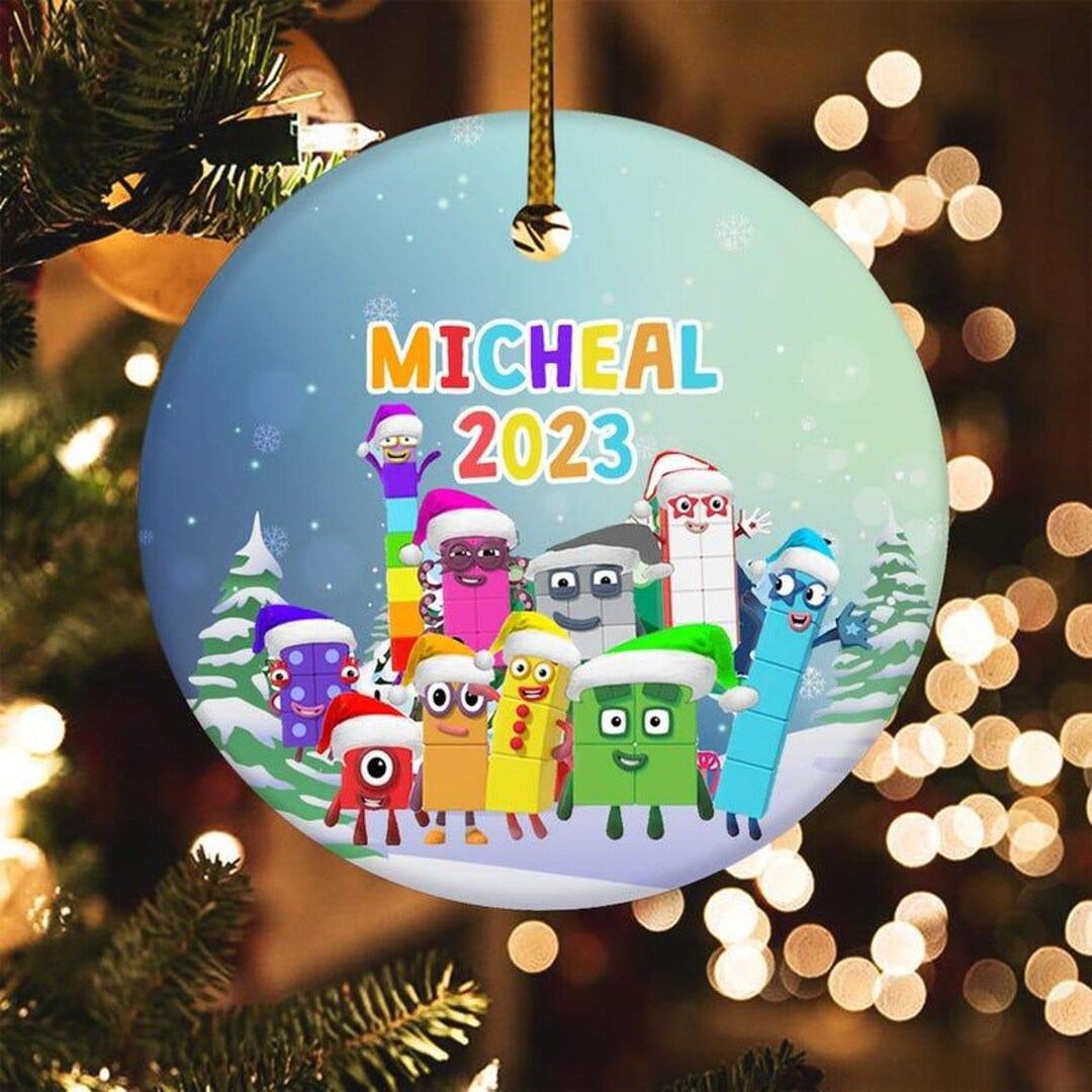Numberblocks Christmas Ornament, Number Blocks Characters, Custom ...