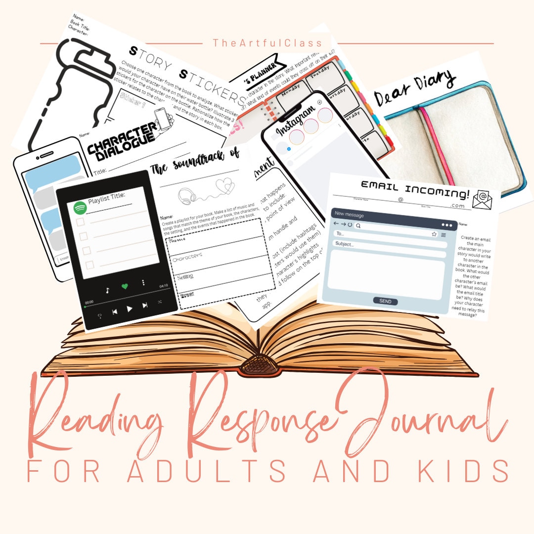 Reading Activity Response Bundle for Kids and Adults - Etsy