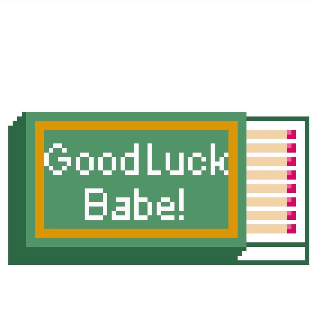 Good Luck Babe Matches Matchbox | Digital Needlepoint Pattern PDF - Etsy