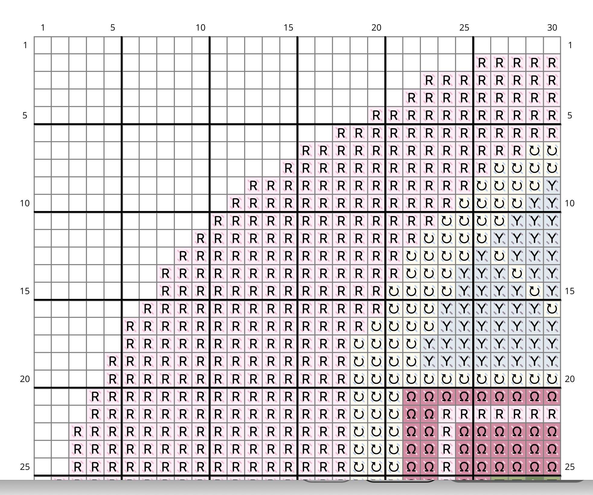 Pink Christmas Door 4x4 | Digital Needlepoint Chart PDF - Etsy