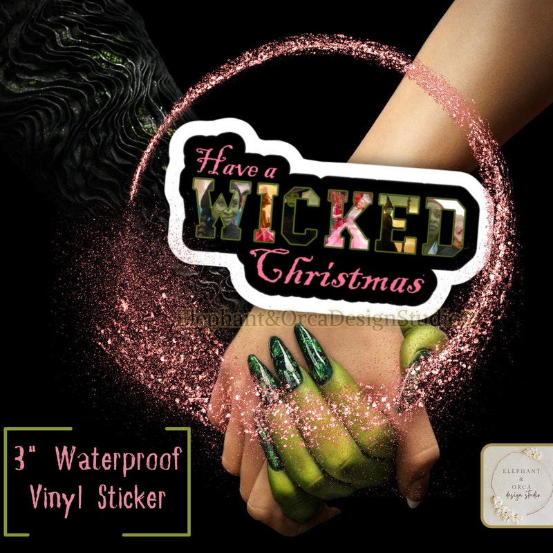 Wicked Christmas Stickers - Etsy