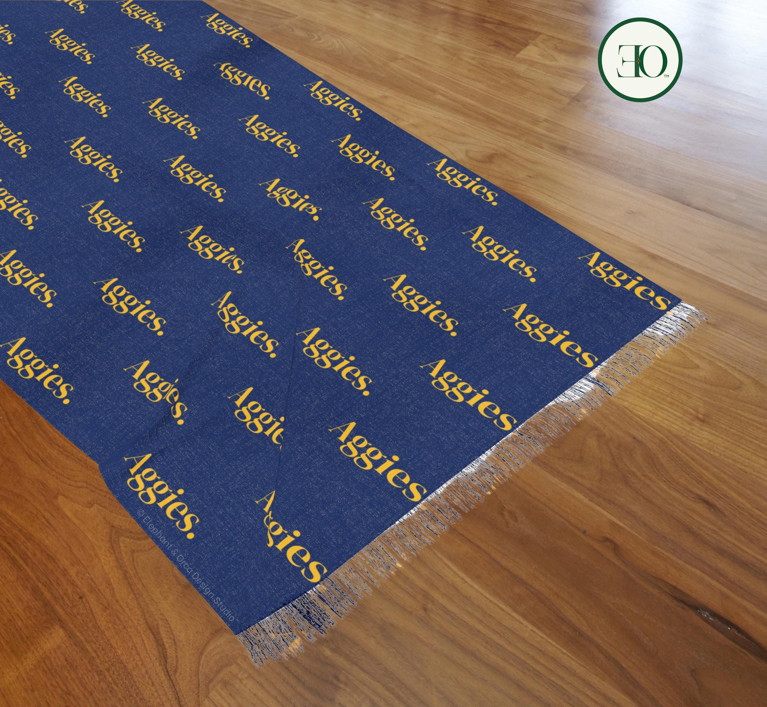 Aggies Lightweight Scarf Blue and Gold Wrap for Homecoming Football ...
