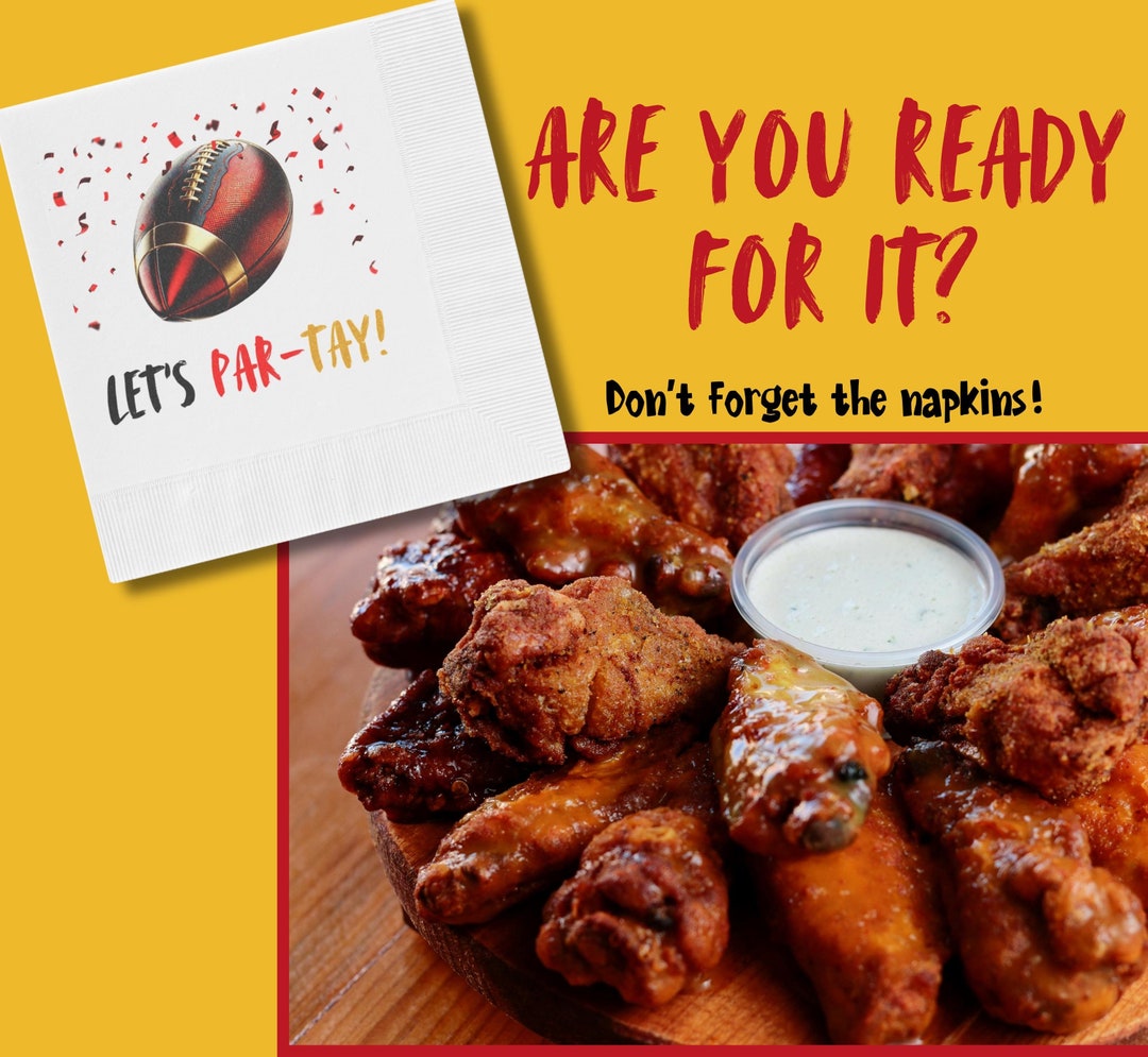 Taylor Swift-themed Football Party Napkins, Super Bowl Party Decor for ...