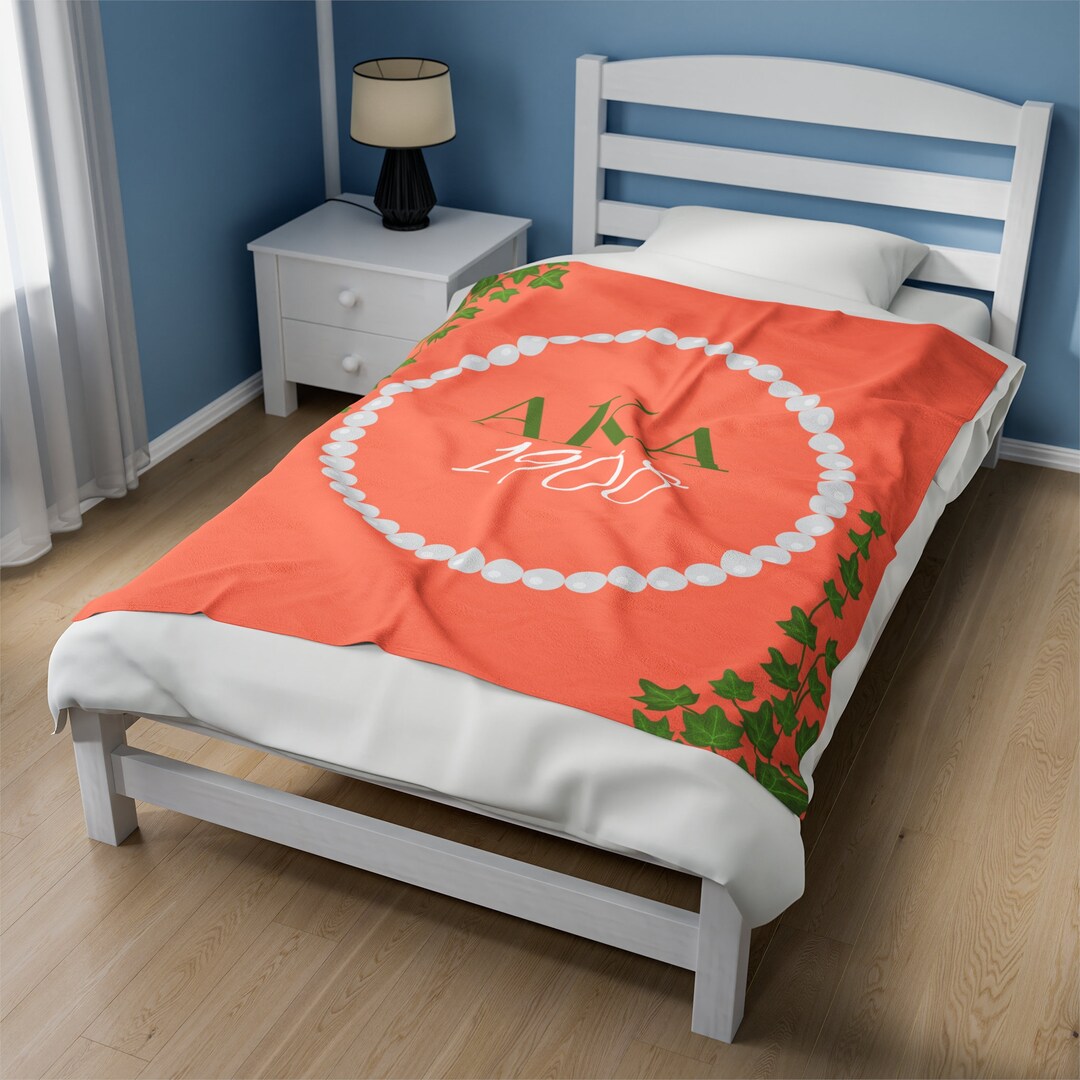 Alpha Kappa Alpha Plush Blanket, AKA Throw Blanket, AKA Gift, AKA Dorm ...