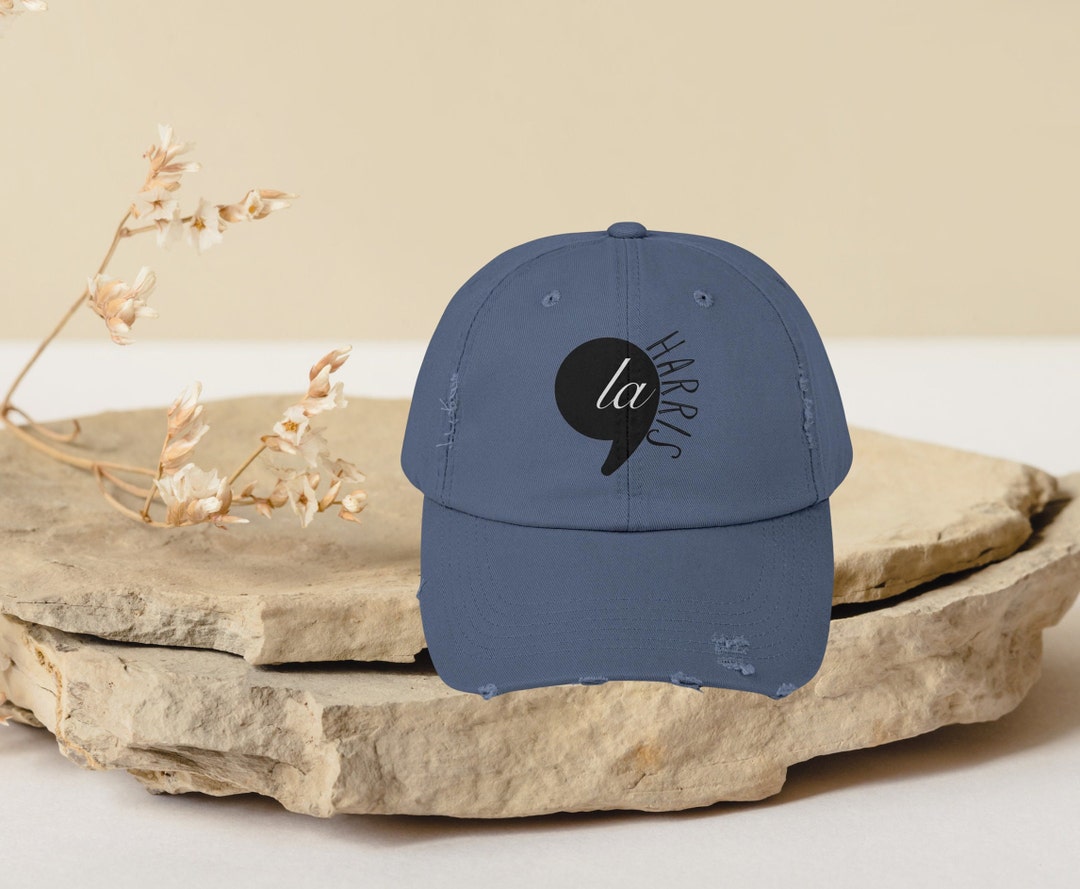 Comma La Harris Distressed Cap, Kamala Harris Hat, 2024 Election Gear ...