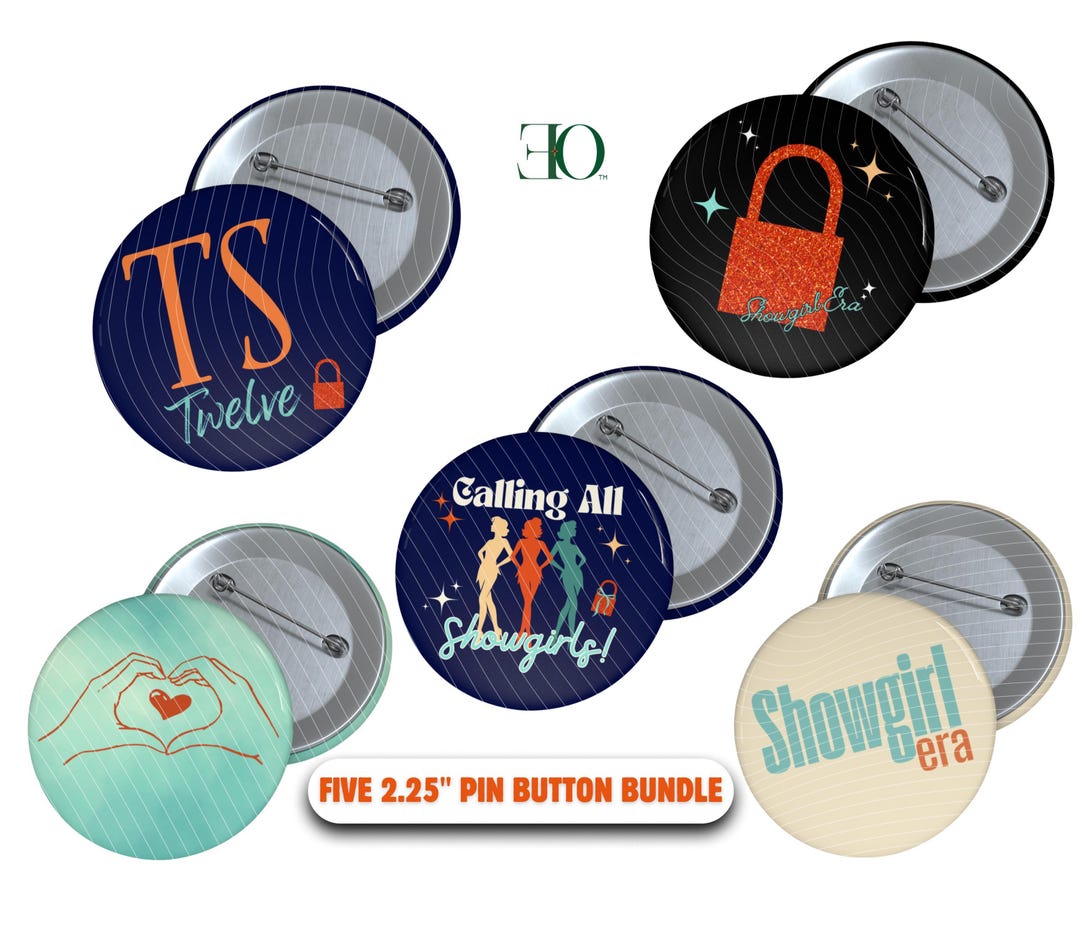 TS 12 Showgirl Era Pin Button Bundle Fan Inspired Pins for Concert ...