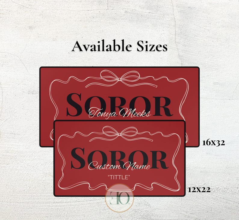Custom Sorority Desk Mat Personalized Soror Name Educator Office Desk ...