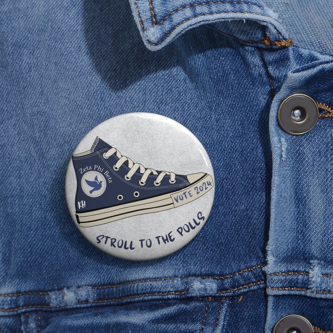 Zeta Phi Beta Kamala Harris Pin Buttons, Kamala Converse, Kamala Chucks ...