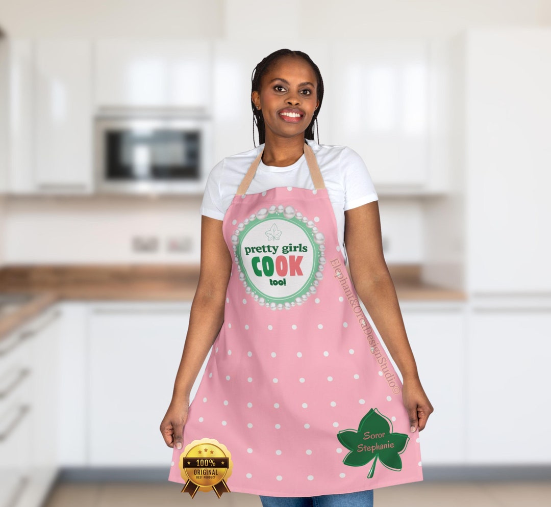 Personalized AKA Soror Chef Aprons, Alpha Kappa Alpha Gift, Ivy Leaf ...