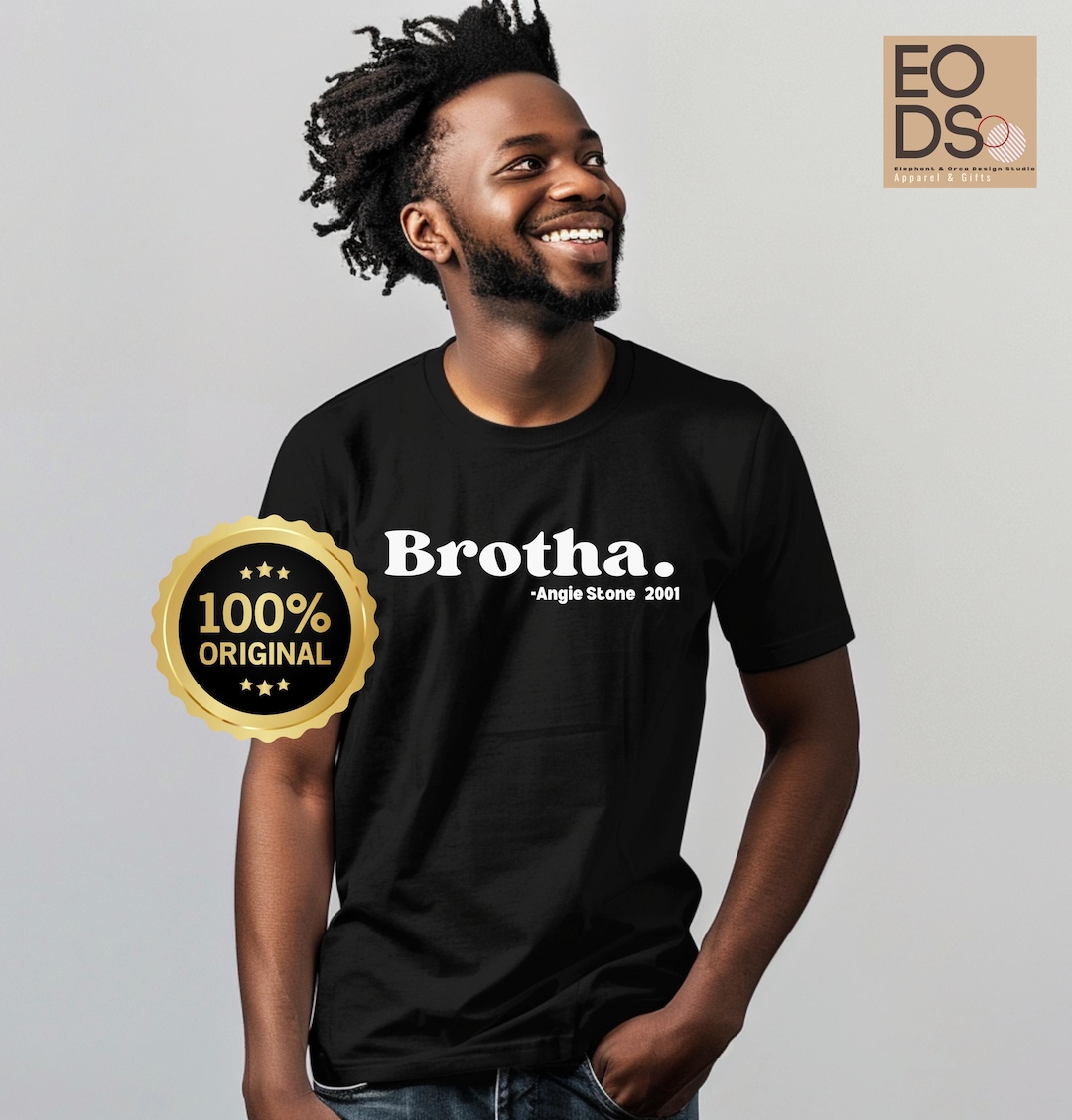 Brotha A Stone Shirt R&B Music Tribute Tee Black Excellence African ...