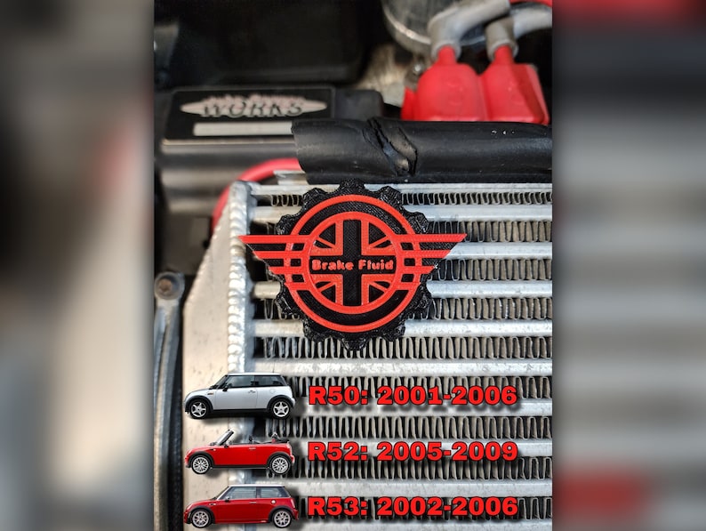 Mini Cooper Brake Reservoir Cap Cover Brake Fluid Cap JCW R50, R52, R53 ...