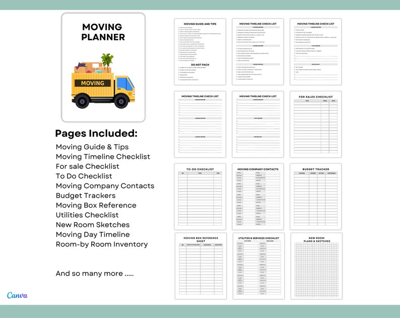 Organize Your Move Like a Pro With This Comprehensive Moving Planner ...