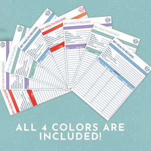 Health Planner - Printable Medication Log, Editable Health Planner ...