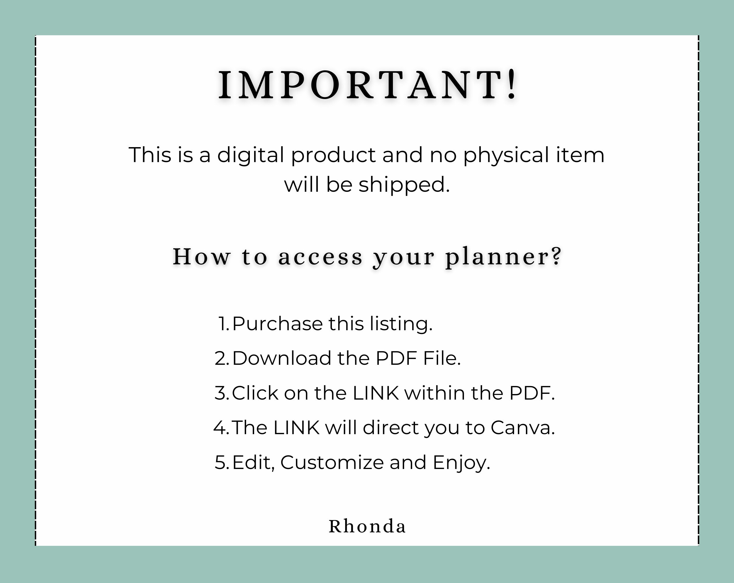 Self Care Planner, Printable Planner, Health Planner, Self Care Journal ...