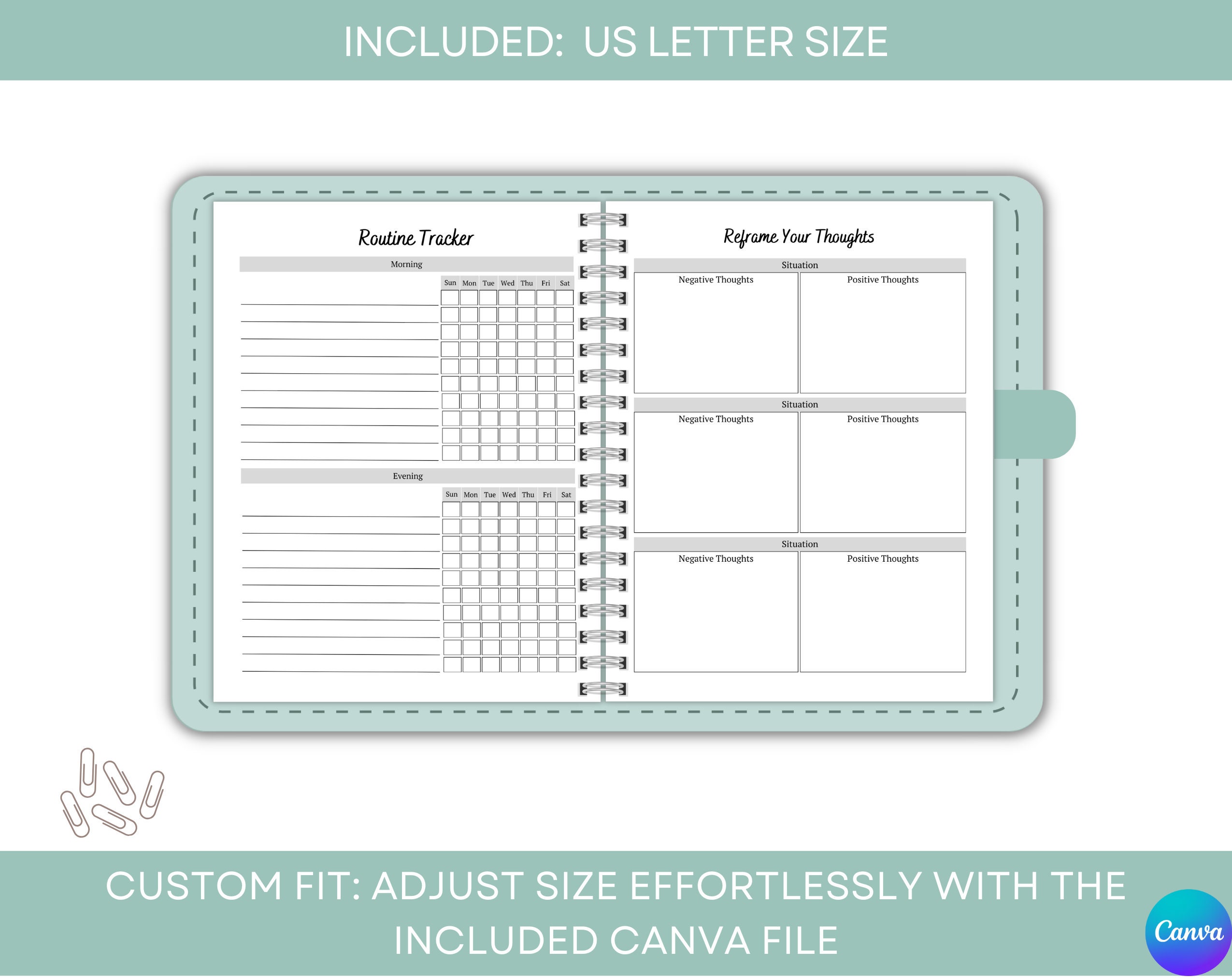 Self Care Planner, Printable Planner, Health Planner, Self Care Journal ...