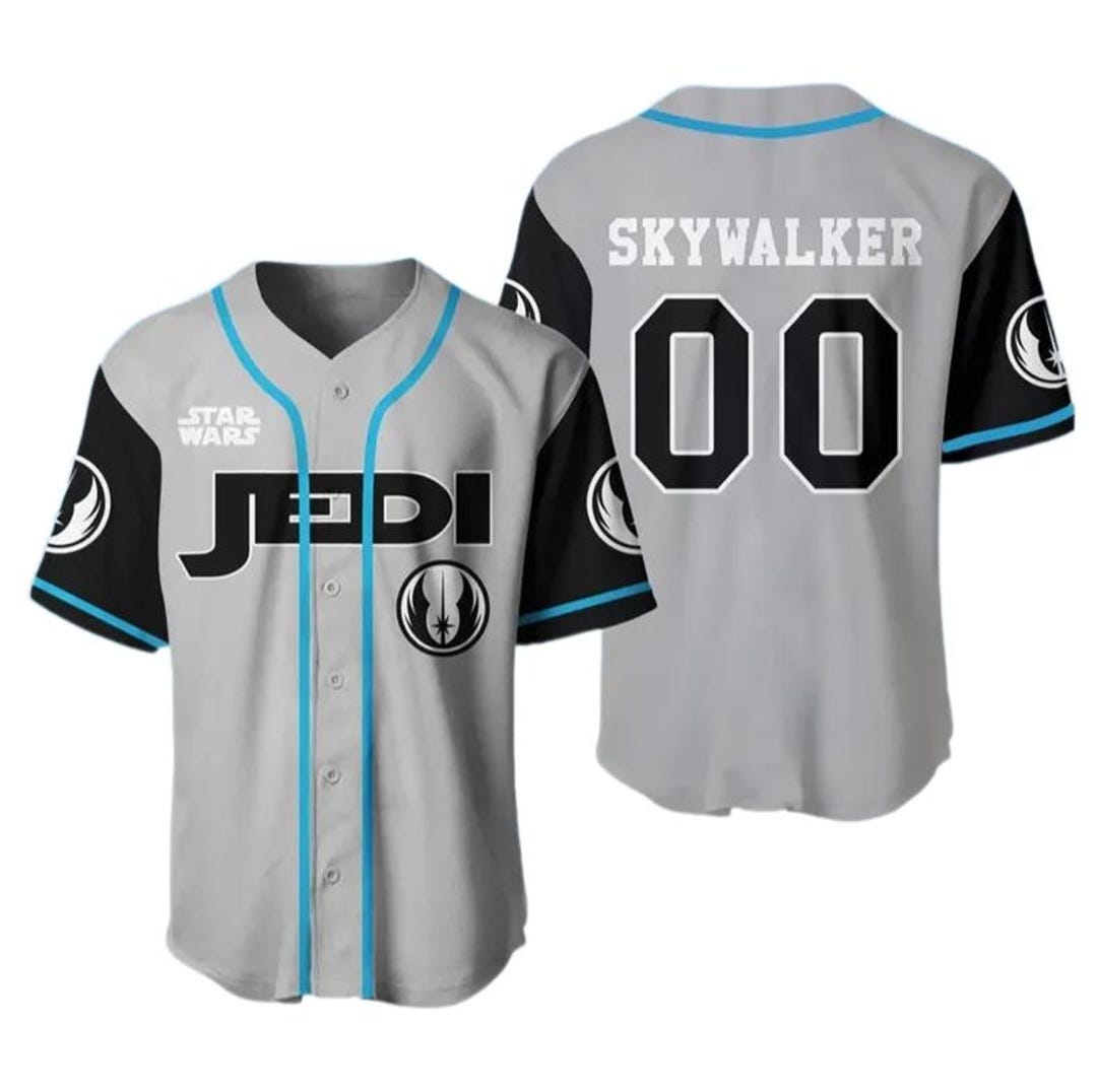 Personalized Jedi Skywalker Baseball Jersey, Custom Star Wars Baseball ...