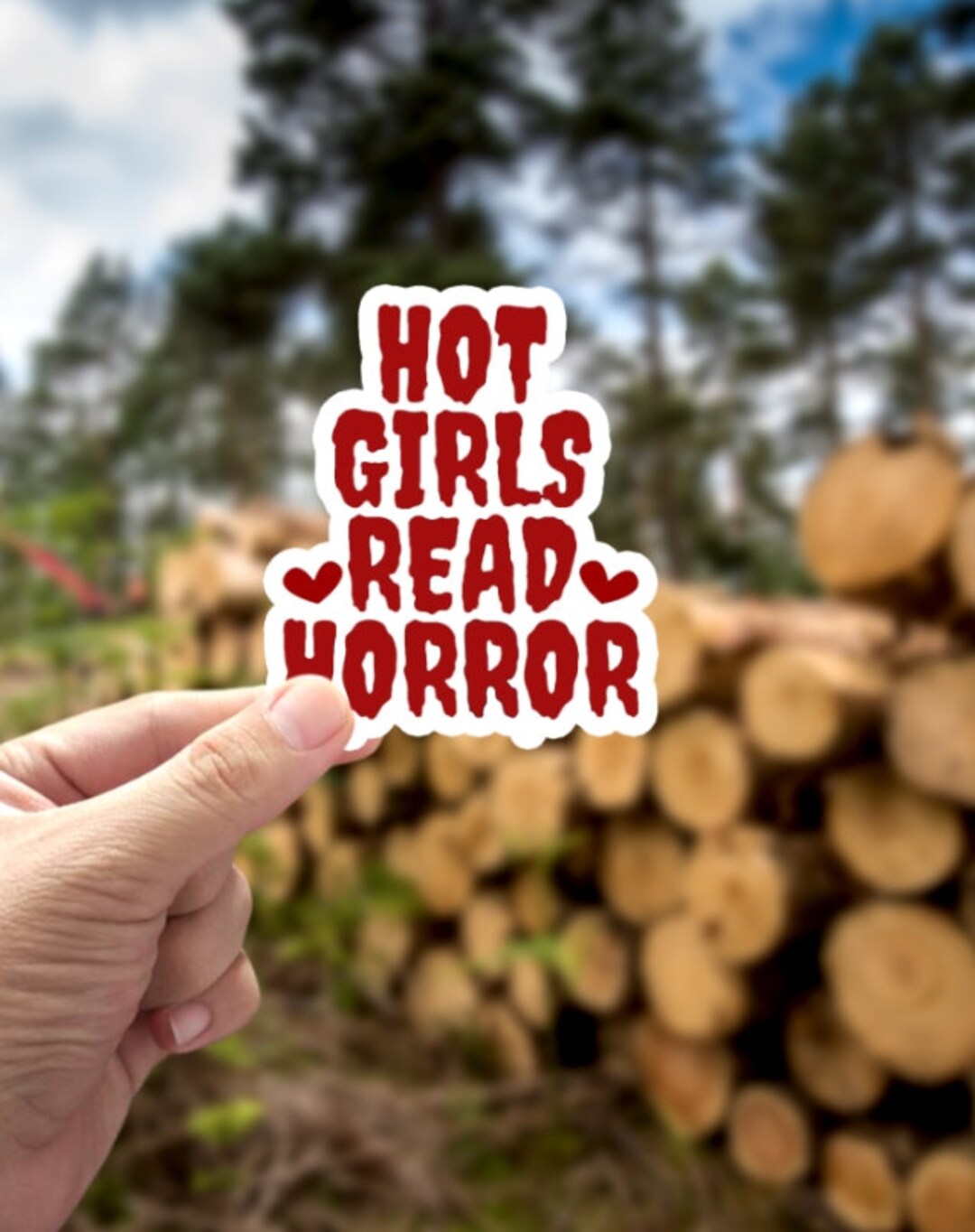 Hot Girls Read Horror Sticker, Horror Waterproof Sticker, Horror Book ...