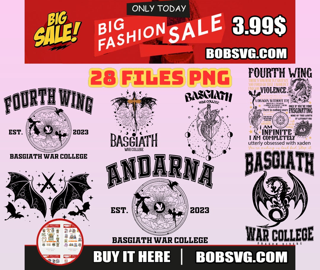 Fourth Wing Dragon Stencil Spines SVG/PNG File - Etsy