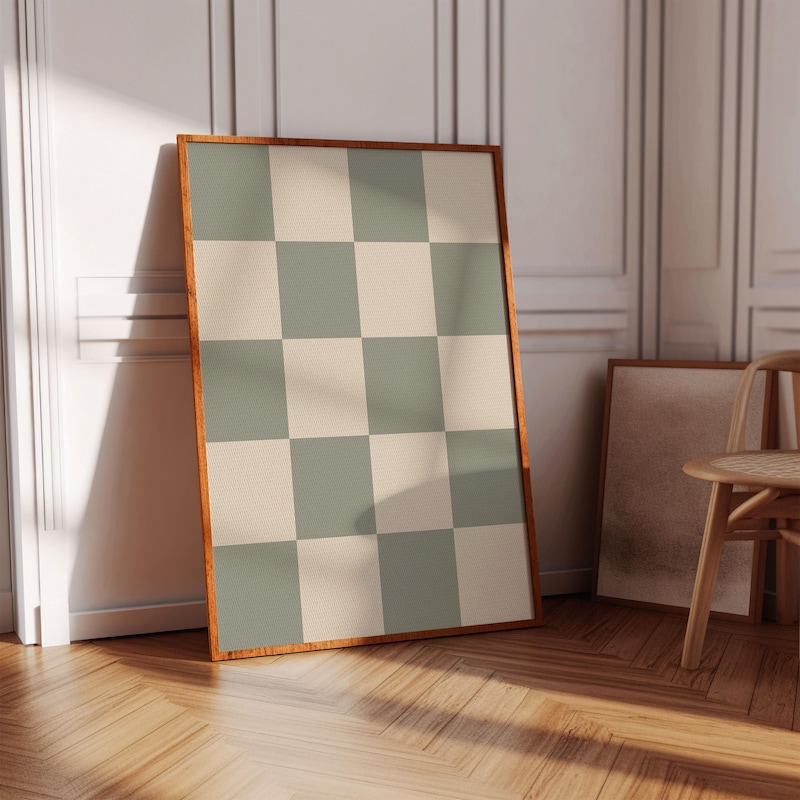 Checkered Print - Etsy