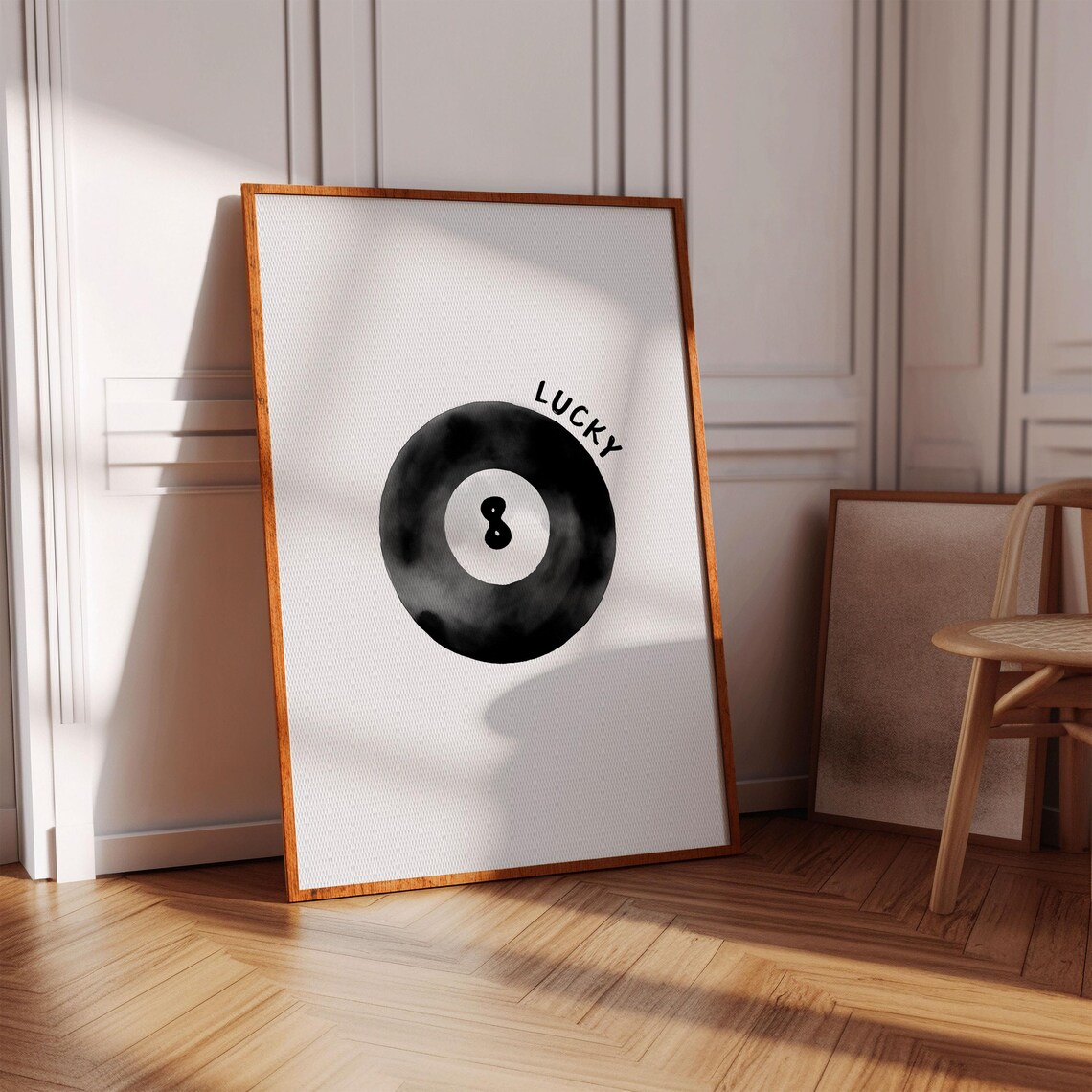 Vintage Lucky 8 Ball Art Print, Retro Pool Decor (digital Download) - Etsy