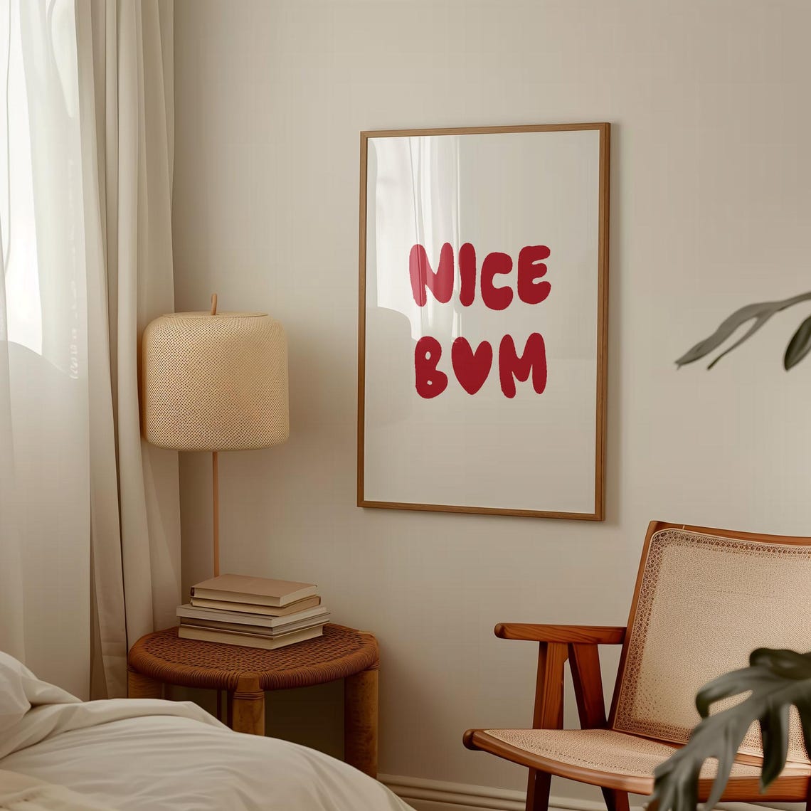 Nice Bum Art Print Funny Bathroom Art Retro Bathroom Wall Art Printable ...