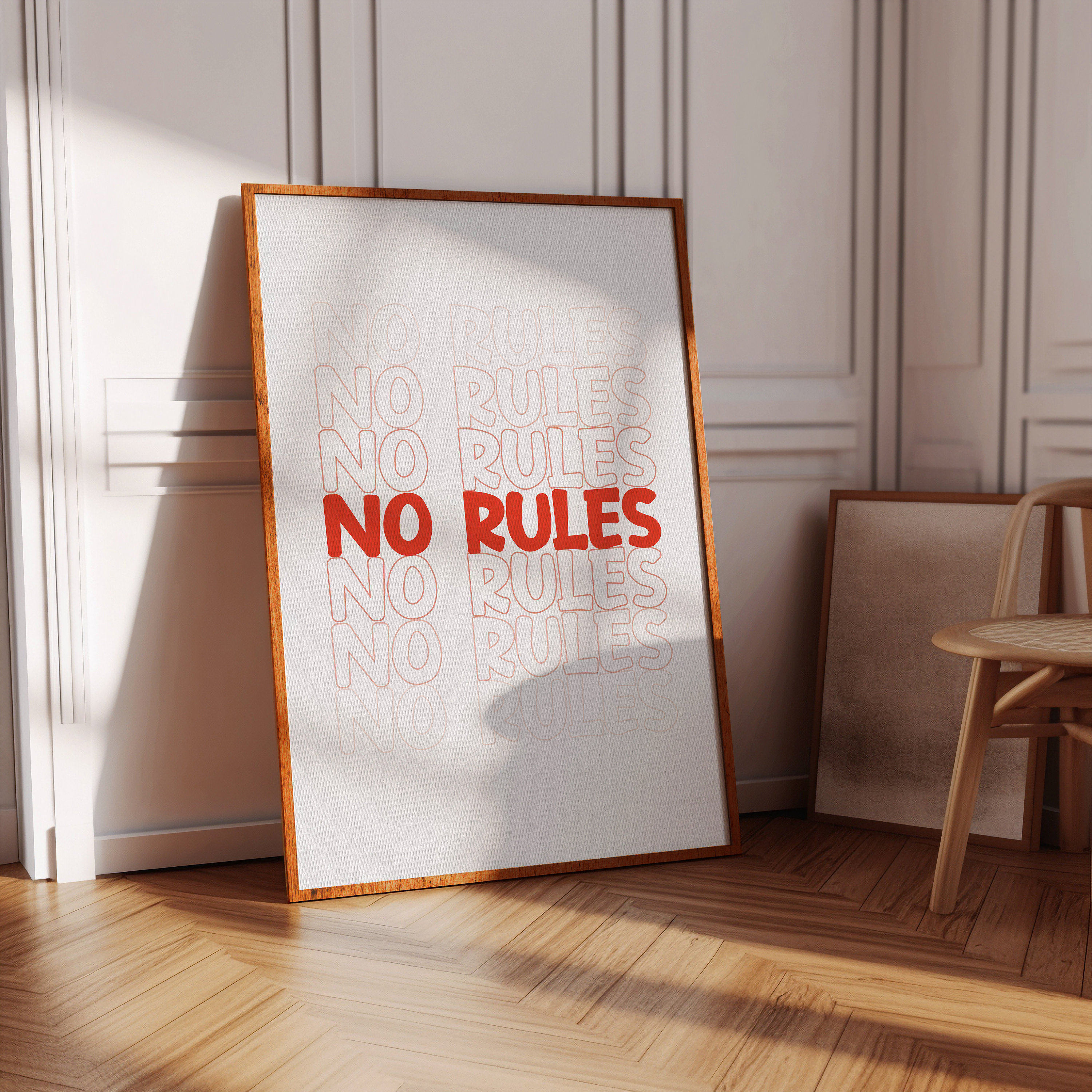 No Rules Wall Art, Aesthetics Wall Art Printable, Preppy Wall Art ...