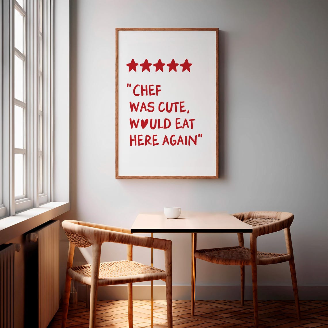 Chef Was Cute Would Eat Here Again, Kitchen Wall Art, Cute Kitchen ...