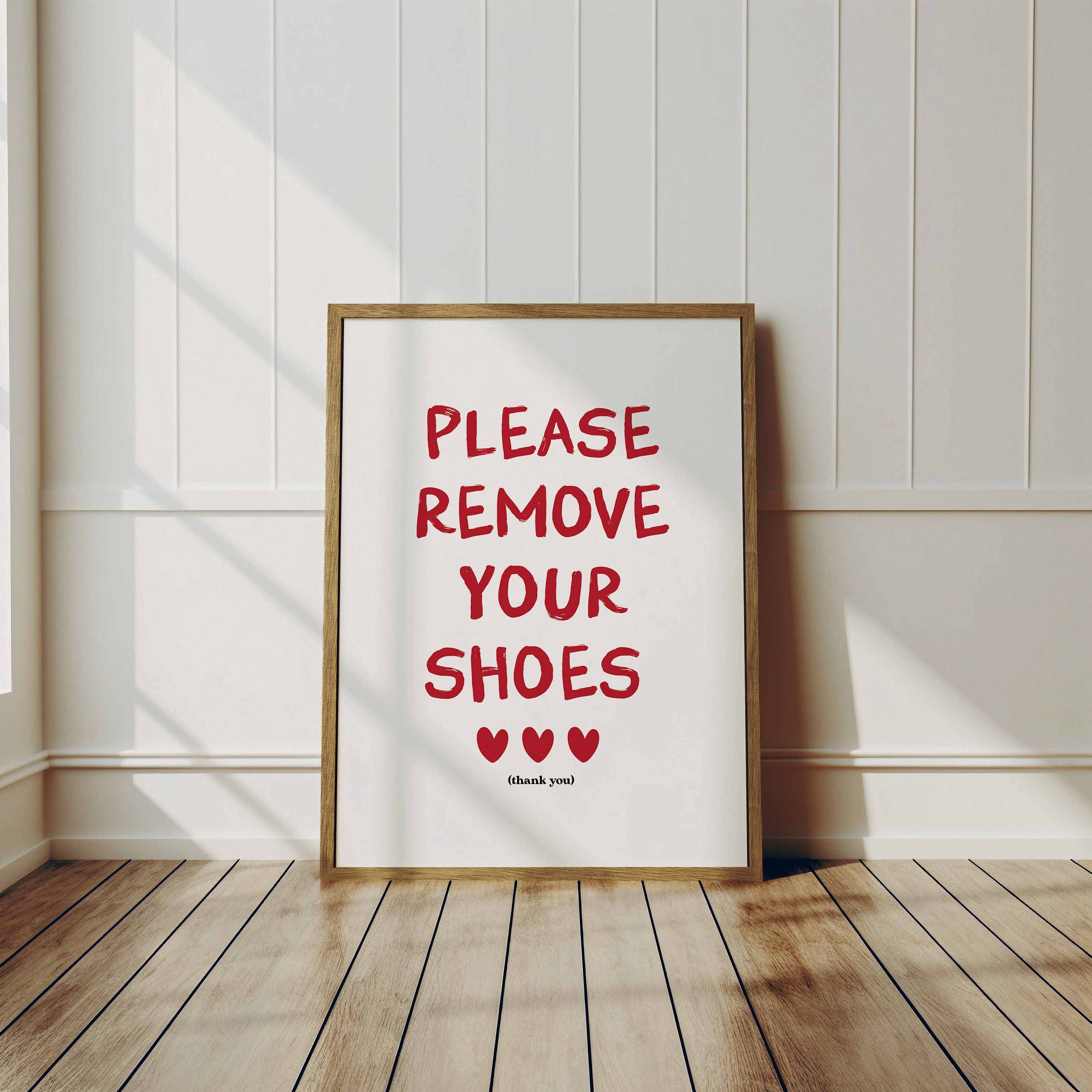 Please Remove Your Shoes Sign Printable Wall Art Shoes off Signs for ...