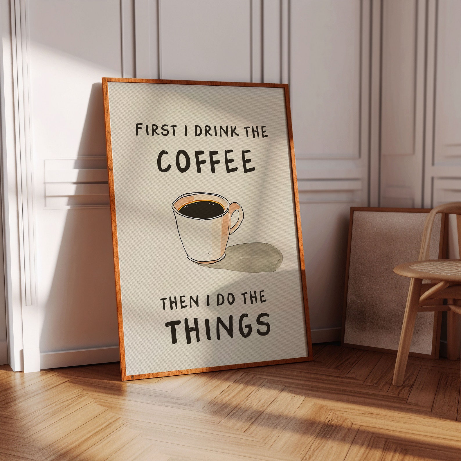 Funny Coffee Quote Print, Minimalist Kitchen Art (digital Download) - Etsy