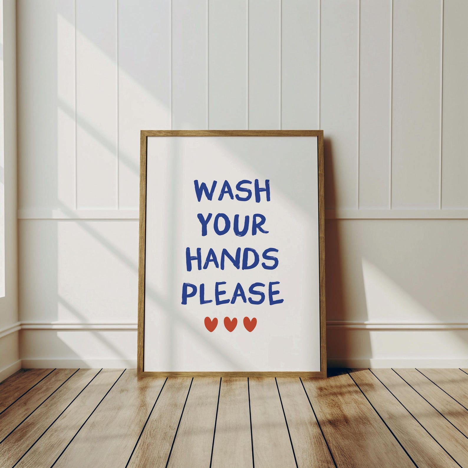 Please Wash Your Hands Sign Print Aesthetic Kitchen Wall Art Cute ...