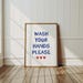 Please Wash Your Hands Sign Print Aesthetic Kitchen Wall Art Cute ...