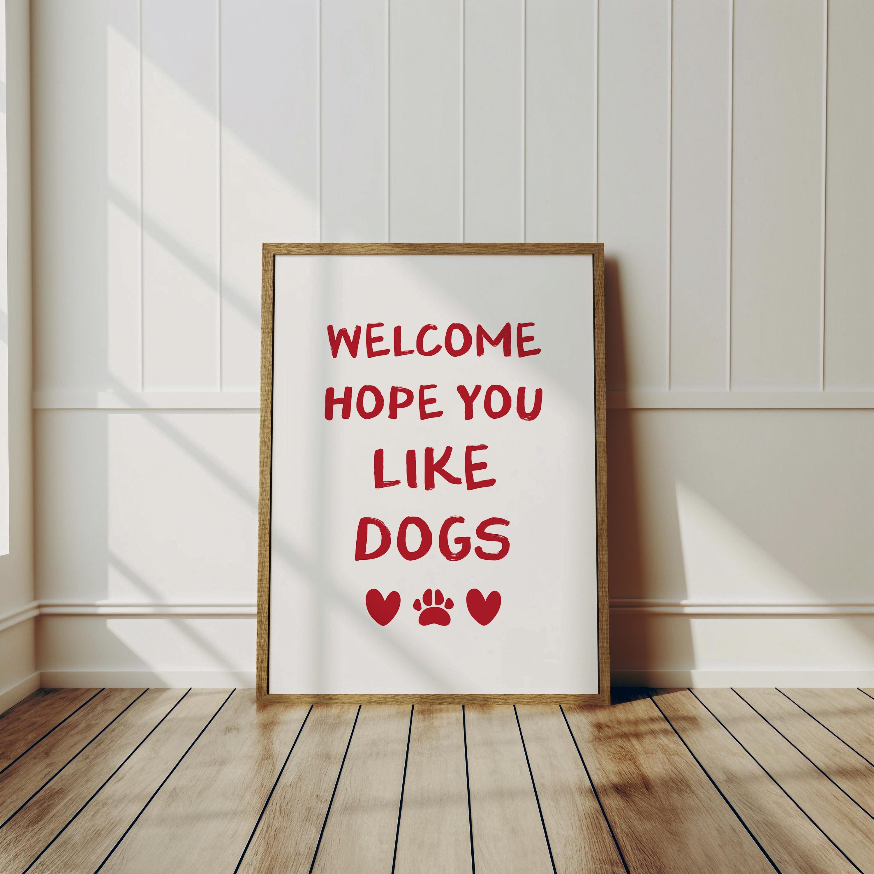 Funny Dog Print Retro Typography Wall Art Dog Owner Gift Puppy Poster ...