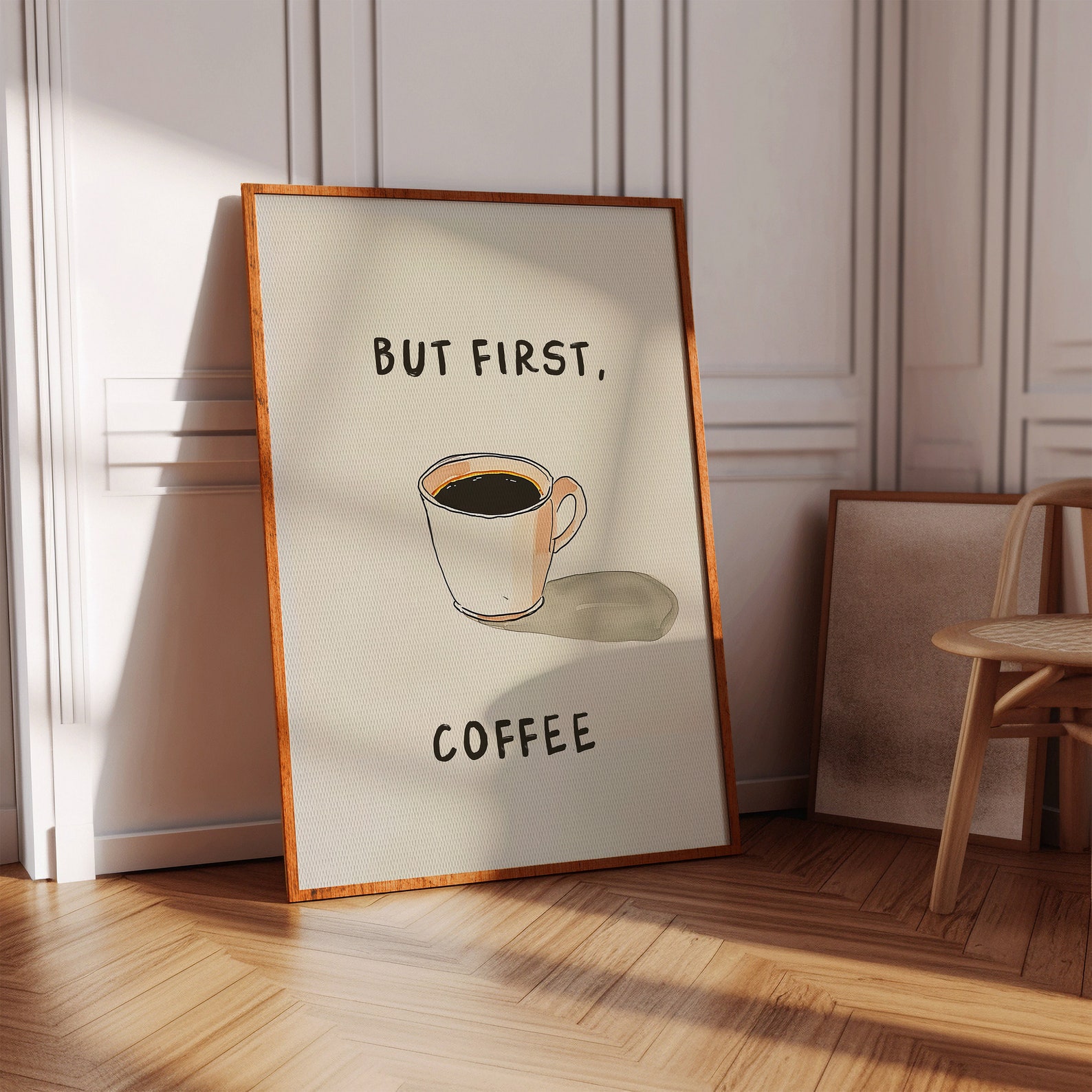 But First Coffee Wall Art Decor Cafe, but First Coffee Sign Printable ...
