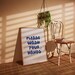 Please Wash Your Hands Sign Print Light Blue Aesthetic Bathroom Wall ...