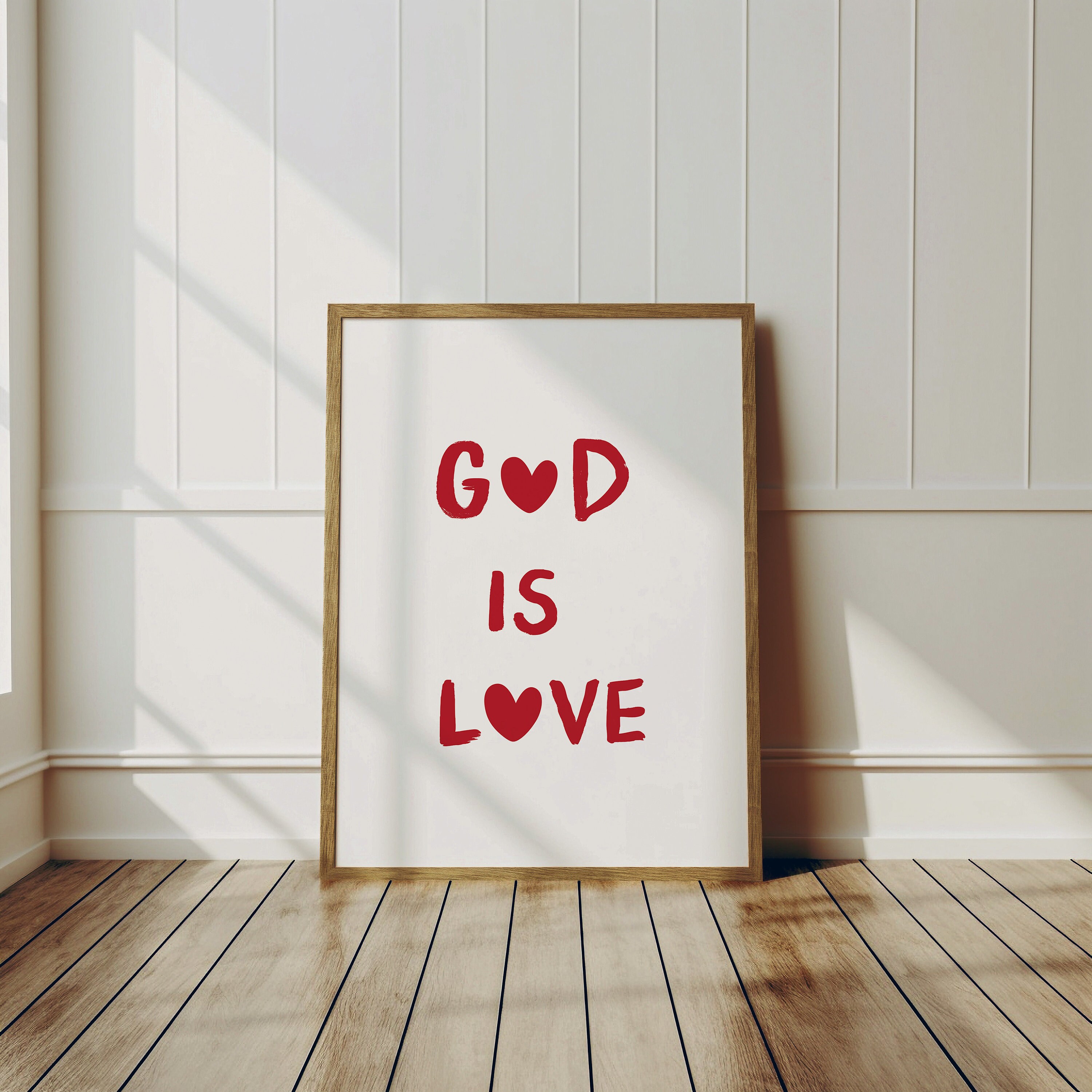 God is Love, Christian Wall Art Bible Verse Wall Art Scripture Wall Art ...