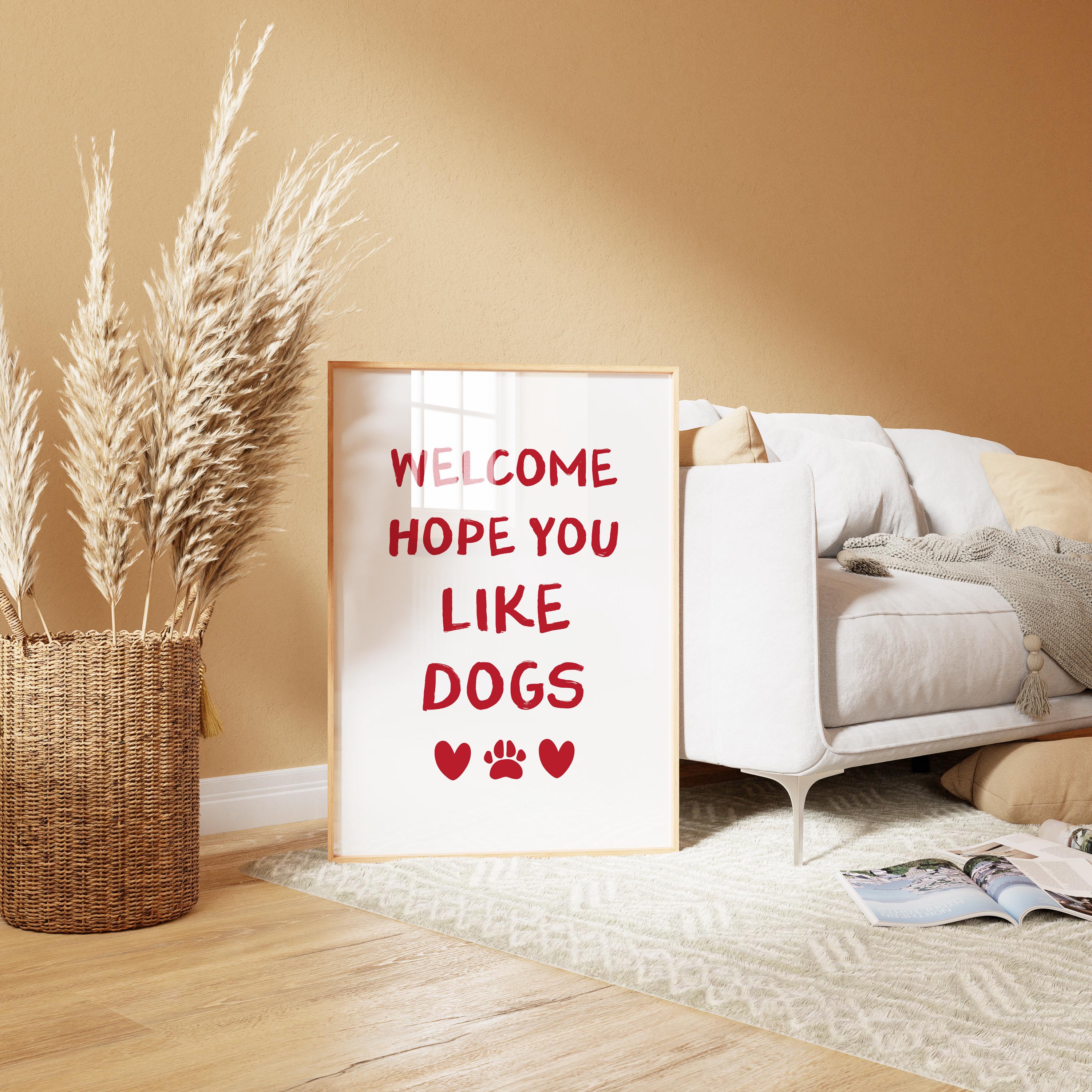 Funny Dog Print Retro Typography Wall Art Dog Owner Gift Puppy Poster ...
