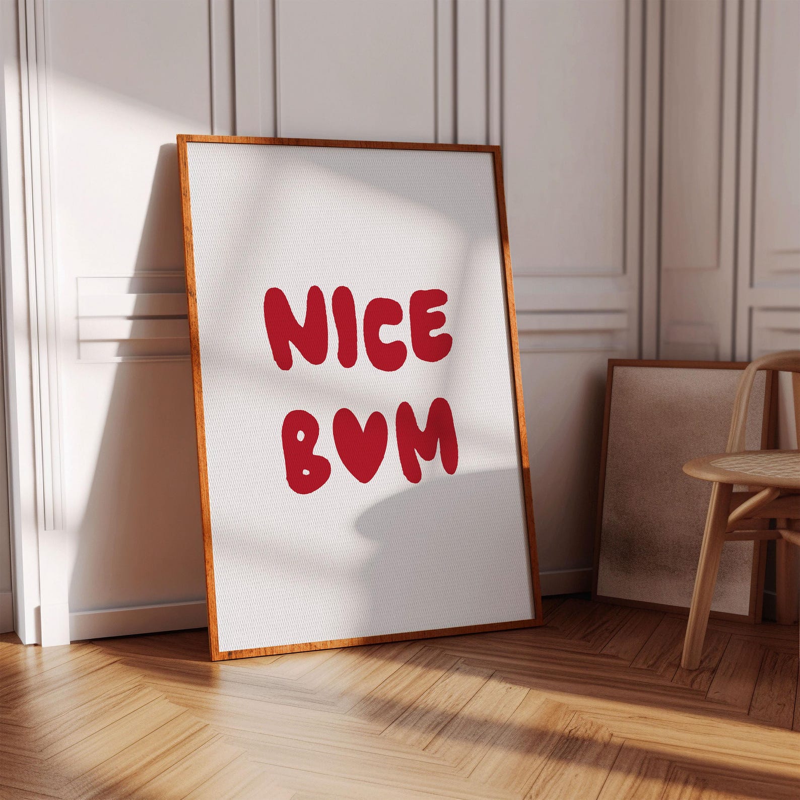 Nice Bum Art Print Funny Bathroom Art Retro Bathroom Wall Art Printable ...