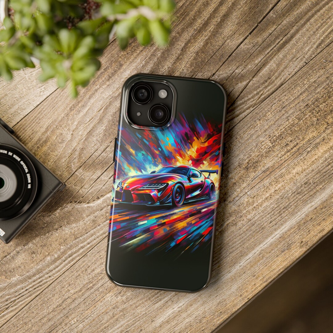 Toyota Supra Phone Case, JDM, Car Phone Case, Fits iPhone X-15, Anime ...