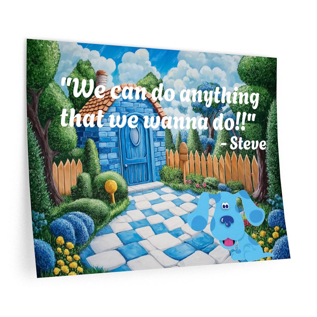 Blues Clues Inspirational Wall Decal, Kids Room Decor, Removable ...
