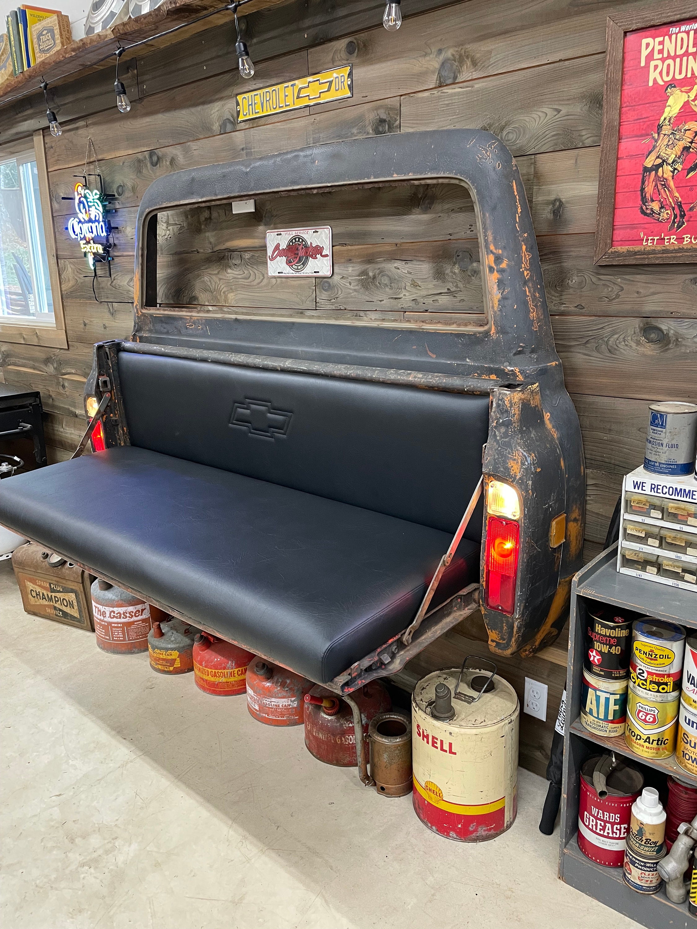 Chevy C10 Tailgate Seat: 1971 Shorty Cab Man Cave Decor - Etsy