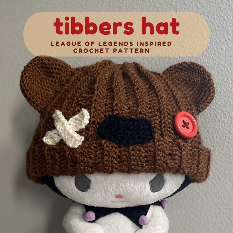 Crochet Tibbers Hat Pattern League of Legends Annie Inspired PDF ...
