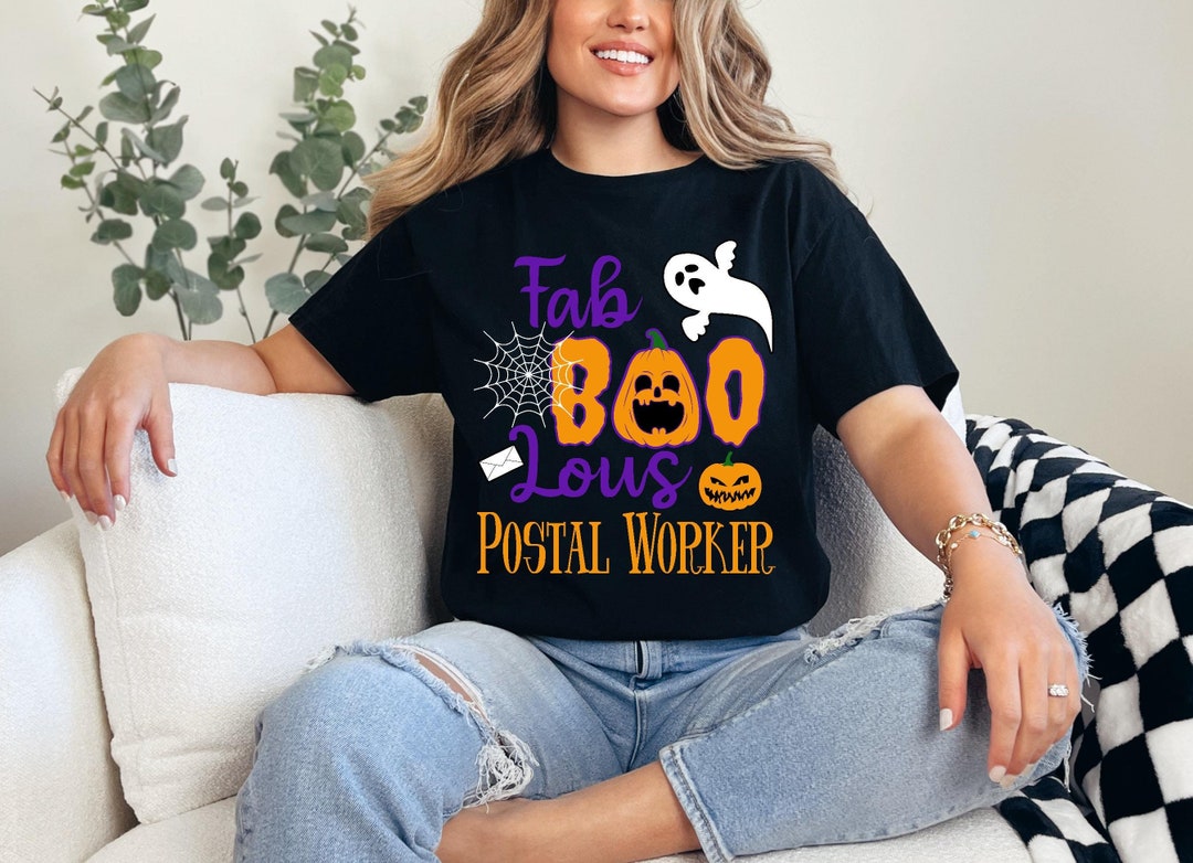 Fab-boo-lous Postal Worker Shirt, Halloween Postal Worker T-shirt ...