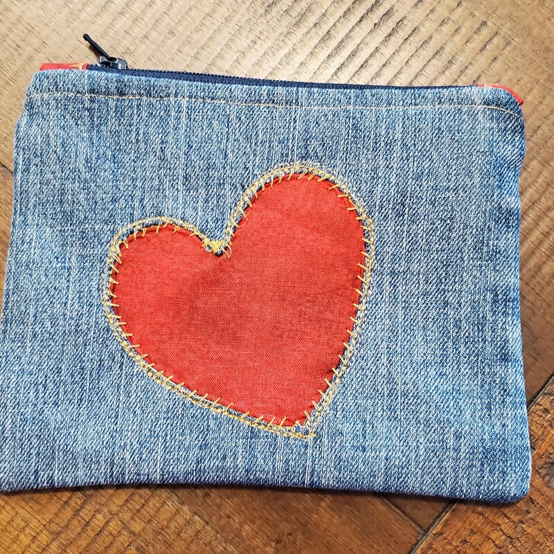 Denim Pouch - Etsy