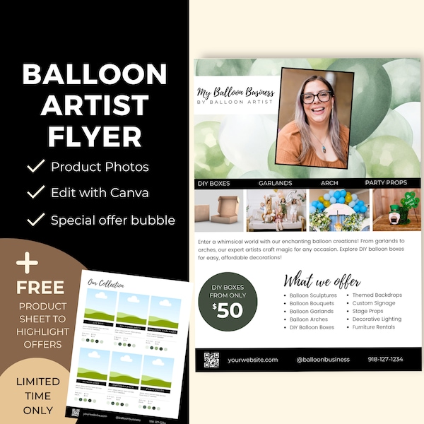 Balloon Brochure - Etsy