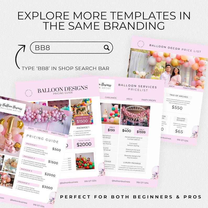 Balloon Business Client Intake Form, Event Information Canva Template ...