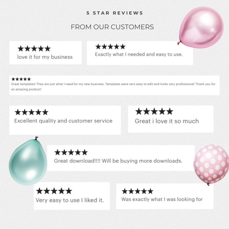 Balloon Business Client Intake Form, Event Information Canva Template ...