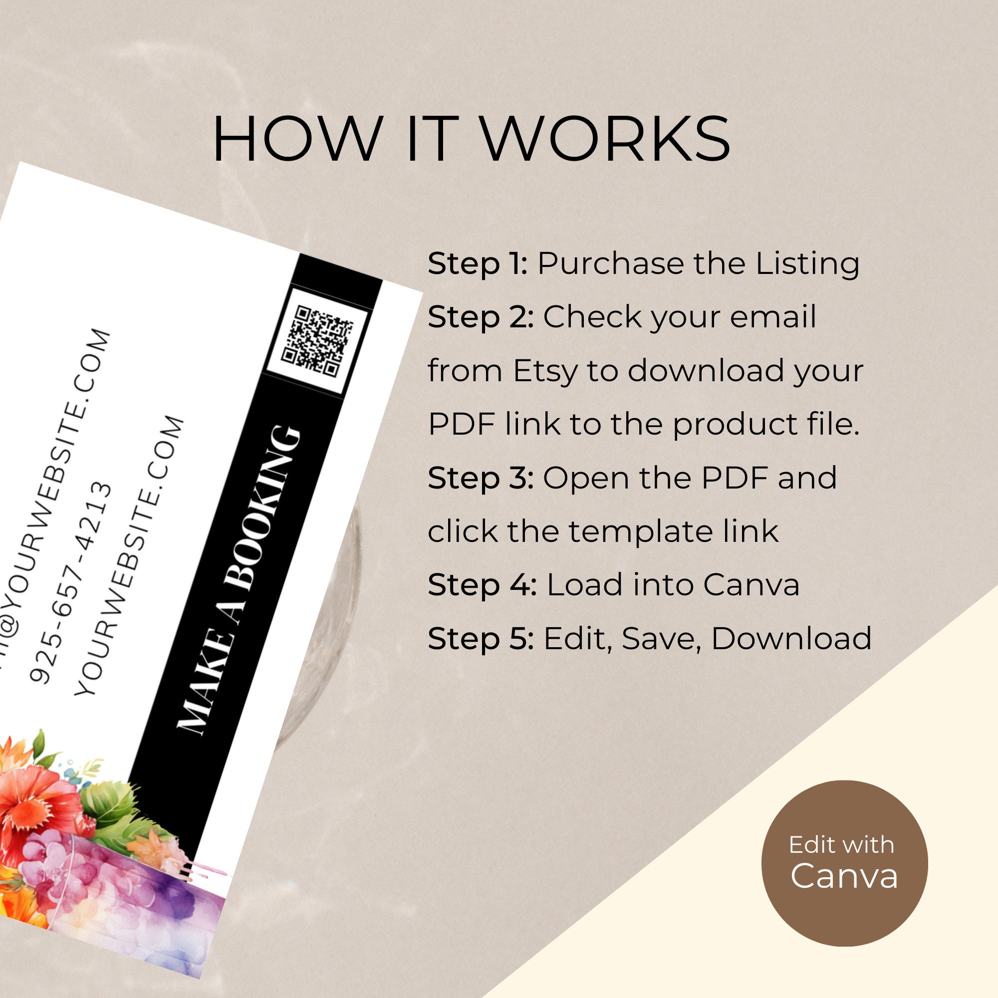 Pop-up Bar Business Card, Business Card Template for a Bar, Mobile ...