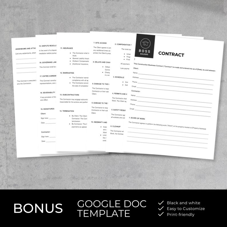 Construction Business Bundle Canva Templates, Renovation Sales Flyers ...