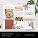 Wedding Florist Leaflet Canva Template, Boutique Flower Shop Trifold ...