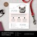Cat Sitter Flyer Canva Template With Heart, Cats Sitting Sheet, Kitty ...